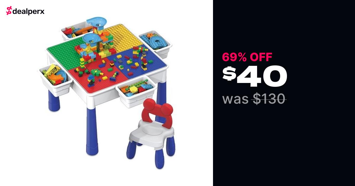 Sale on Picasso Tile Building Block Activity Center Table Set
