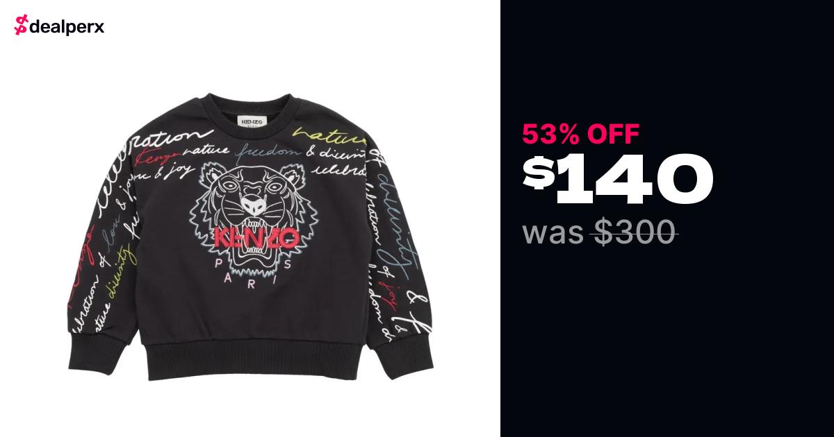Sale on Kenzo Kids' Embroidered Graphic Sweatshirt Size 14