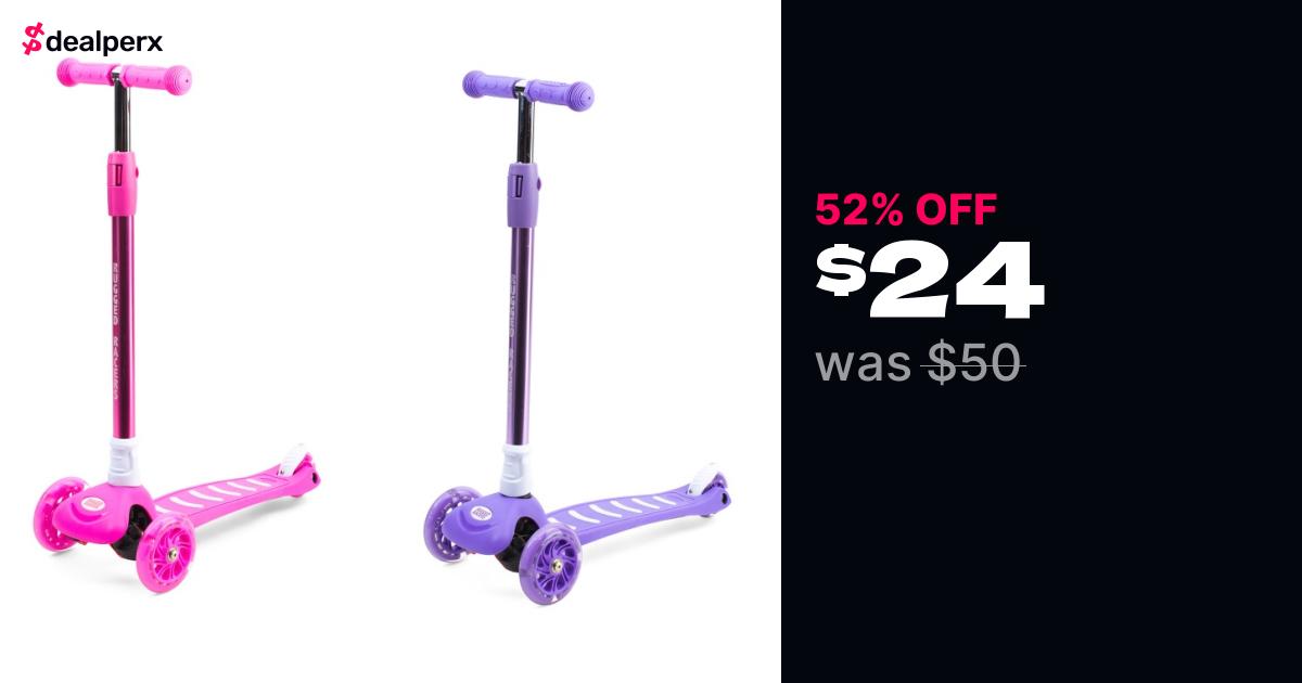 Sale on RUGGED RACERS Rugged Racer Pro 3 Wheel Led Kick Scooter