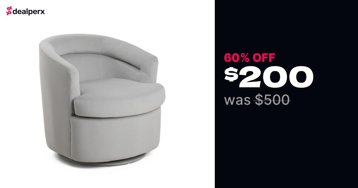 Sale on TAINOKI Velvet Bobby Swivel Chair