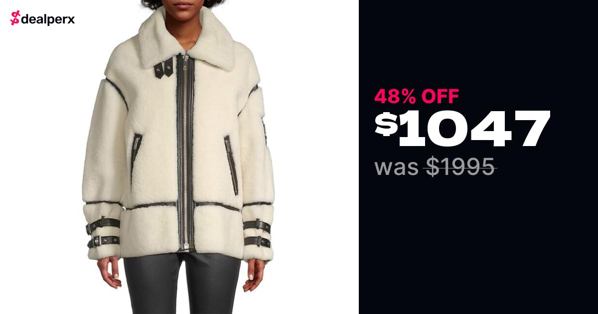 Sale on Moose Knuckles Golden Prairie Shearling Jacket