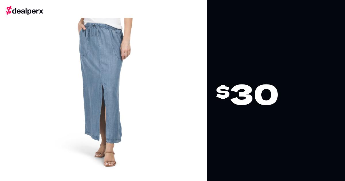 Sale on Splendid Angie Denim Maxi Skirt