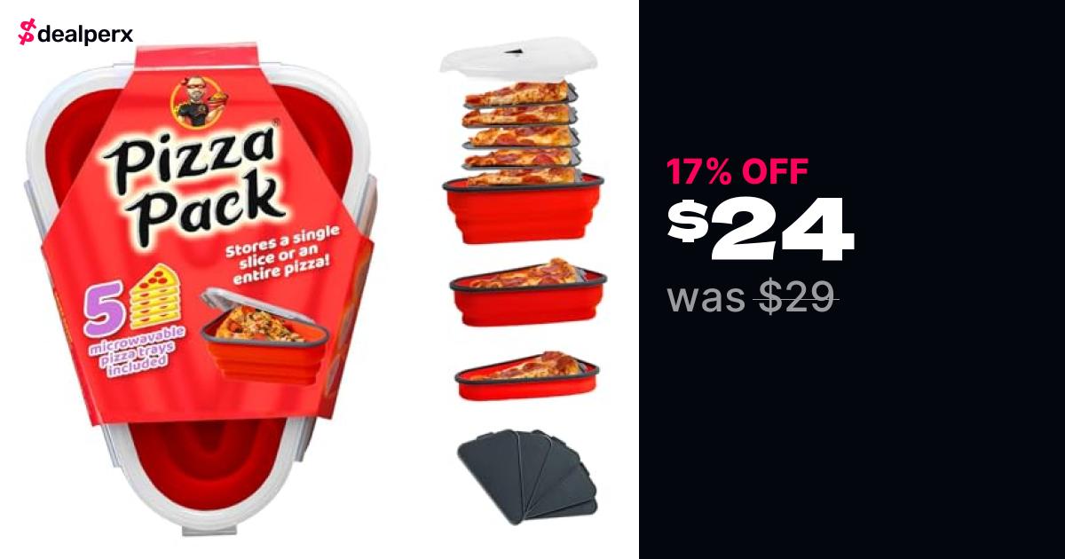 The Perfect Pizza Pack™ - Reusable Pizza Storage Container with 5 ...