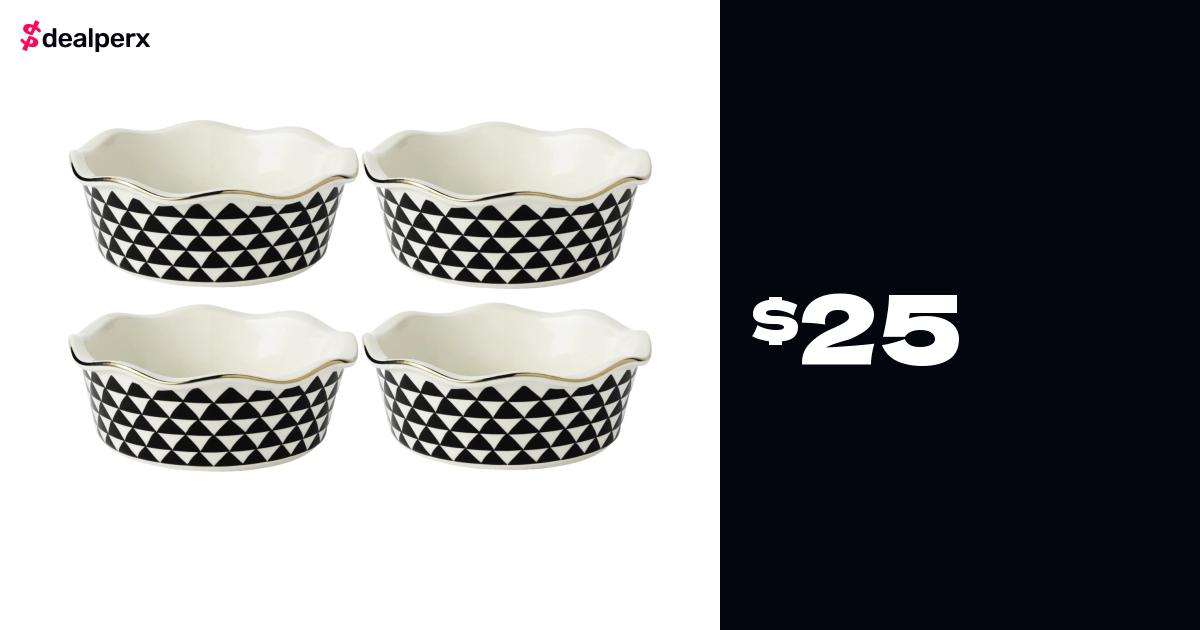 Thyme & Table 4-piece Mini Pie Baking Dish Set, Medallion - Dealperx