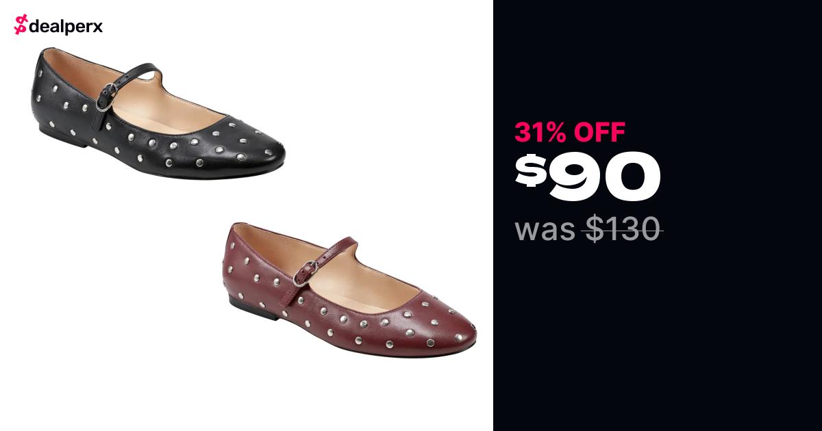 Sale on Marc Fisher Elizza Studded Mary Jane Flat (women)