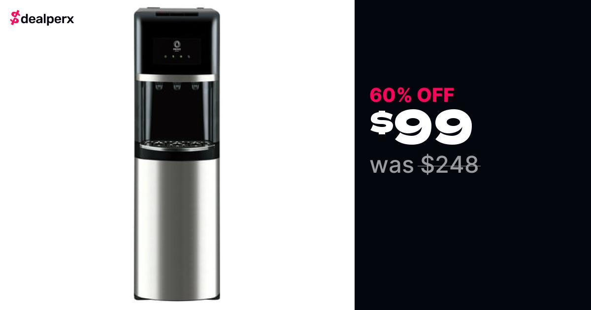 Primo Deluxe Bottom Load Black and Stainless Water Dispenser - Dealperx