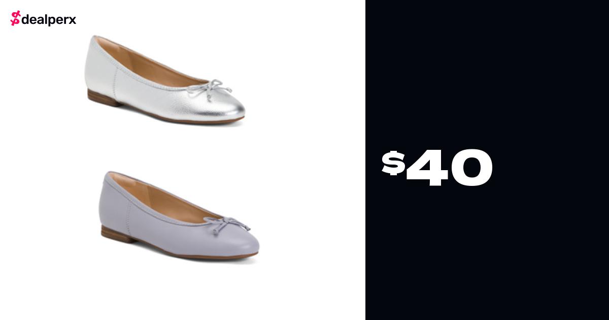 Leather Fawna Lily Comfort Ballet Flats - Dealperx