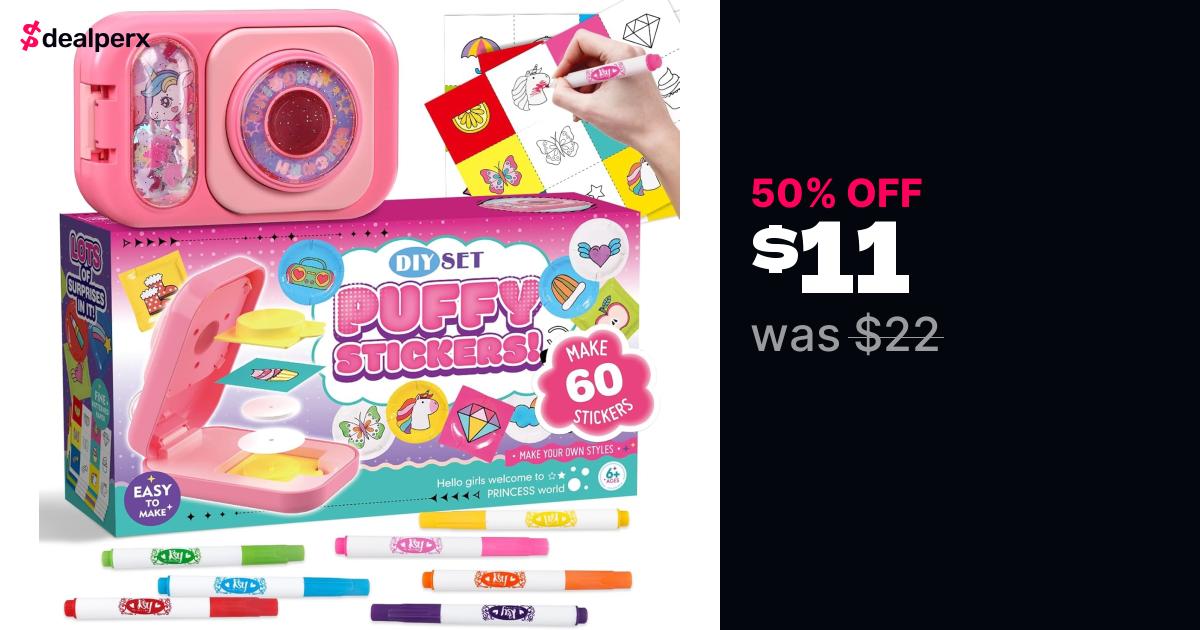 Sticker Maker Kit for Kids - Diy Unicorn Puffy Sticker Art & Crafts Kit ...