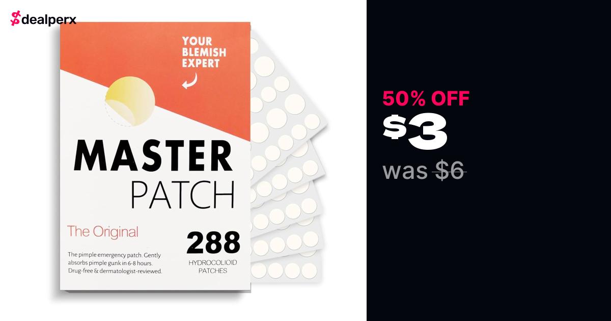 Pimple Patches for Face, 288 Hydrocolloid Acne Patches, Cute Round ...