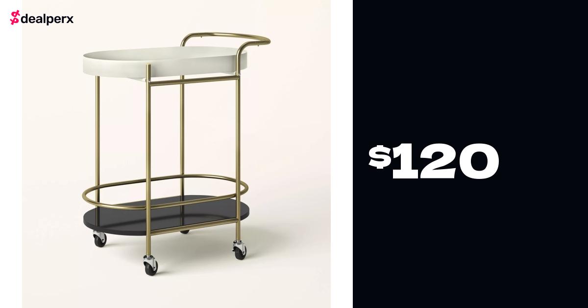 Sale on Kate Spade Bar Tray Top Serving Cart Cream/gold - Kate Spade ...