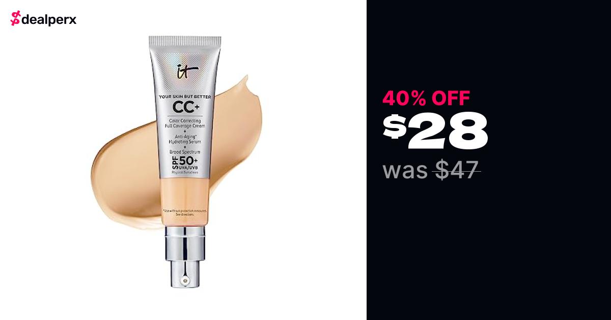 Sale on IT Cosmetics It Cosmetics Cc+ Cream (medium) - Full-coverage ...