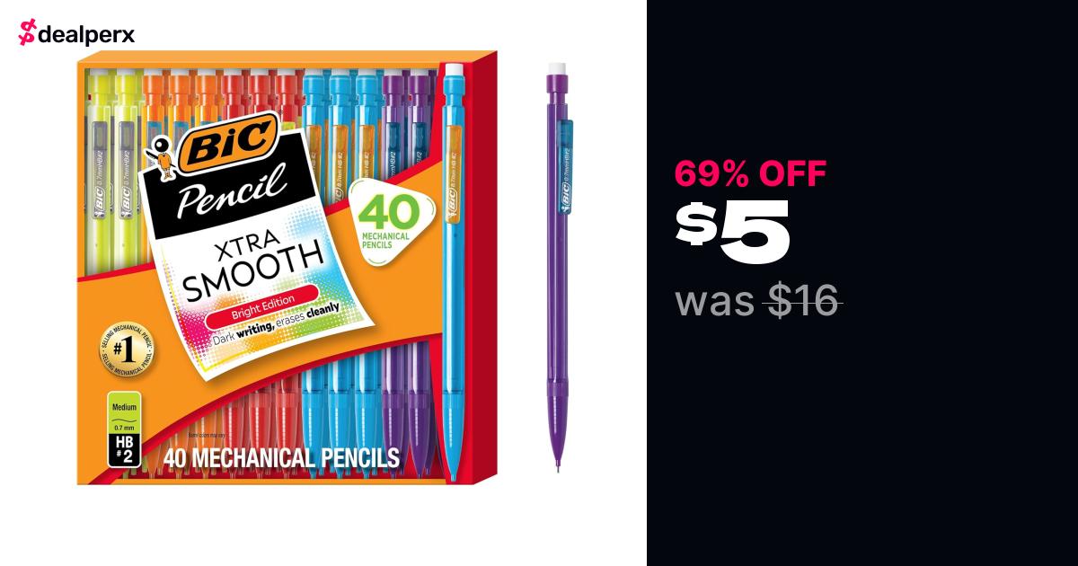 Smooth Mechanical Pencil, 0.7 Mm 40-count Pack - Dealperx