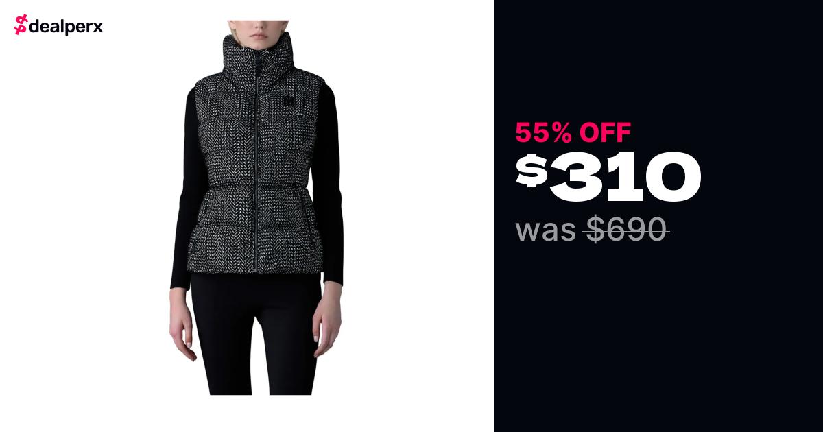 Sale on Mackage Chaya-flp 750 Fill Power Down Puffer Vest Size L