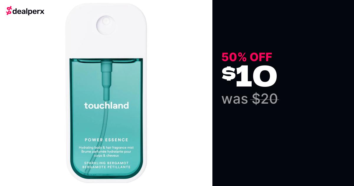 Sale on Touchland Touchland Sparkling Bergamot Power Essence Body ...