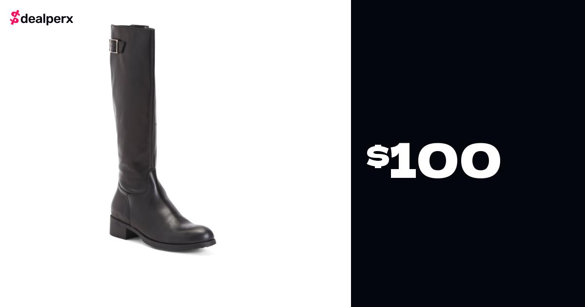 Sale on Helene Rouge Leather High Shaft Boots