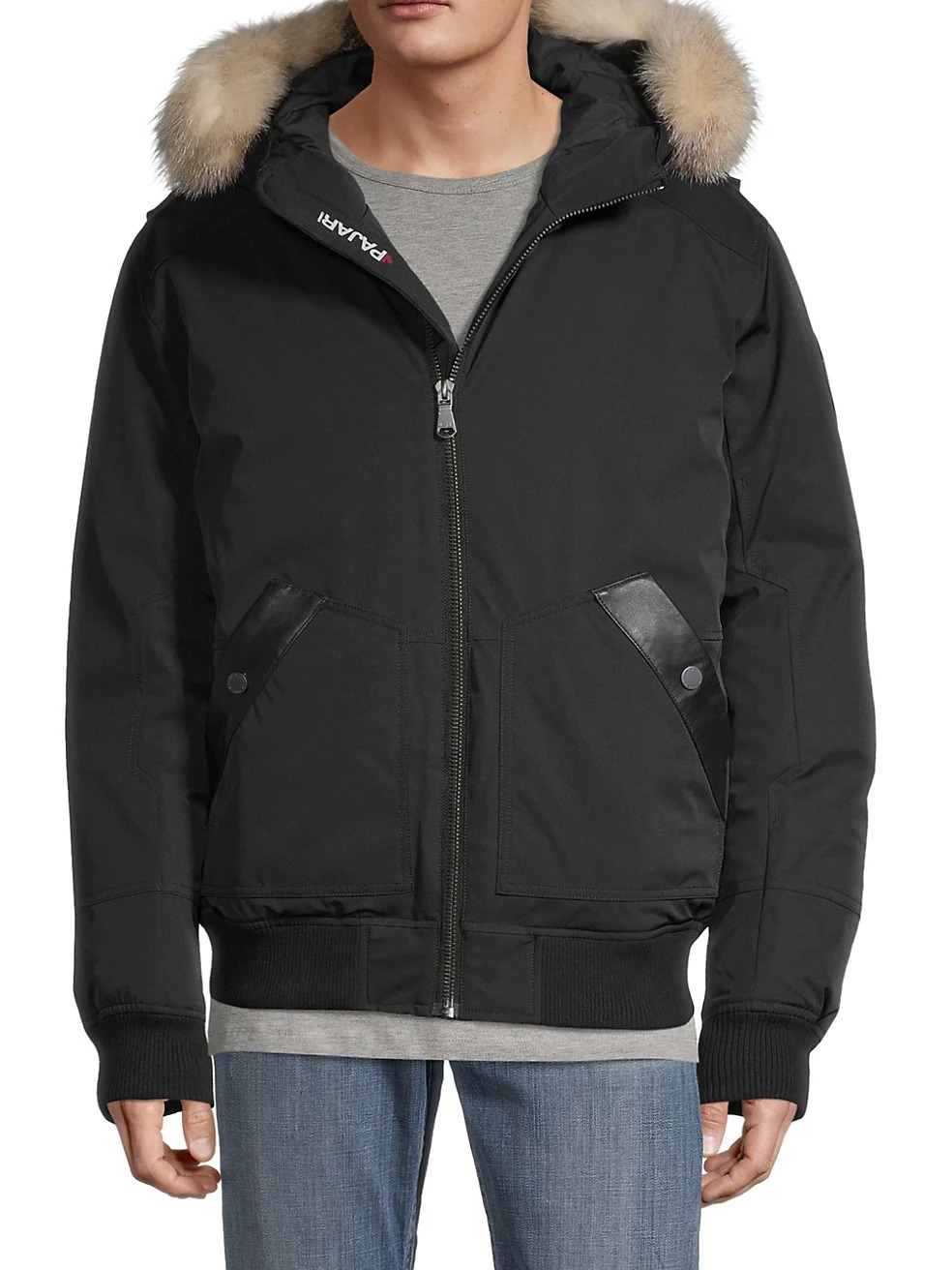 Sale on Pajar Canada Fox Fur & Leather-Trim Down Bomber Jacket