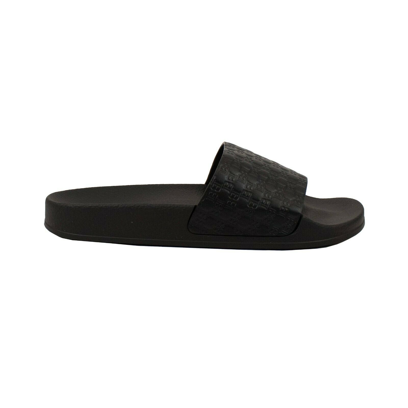 Sale on Balmain BALMAIN PARIS MEN'S BLACK LEATHER CALYPSO SLIDE SANDALS