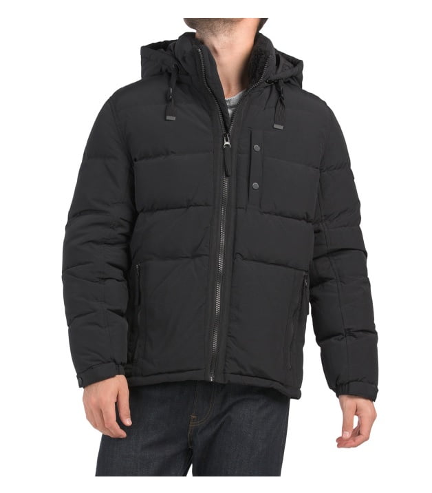 Sale on Marc New York Men's Detachable Hood And Sherpa Collar Down Jacket