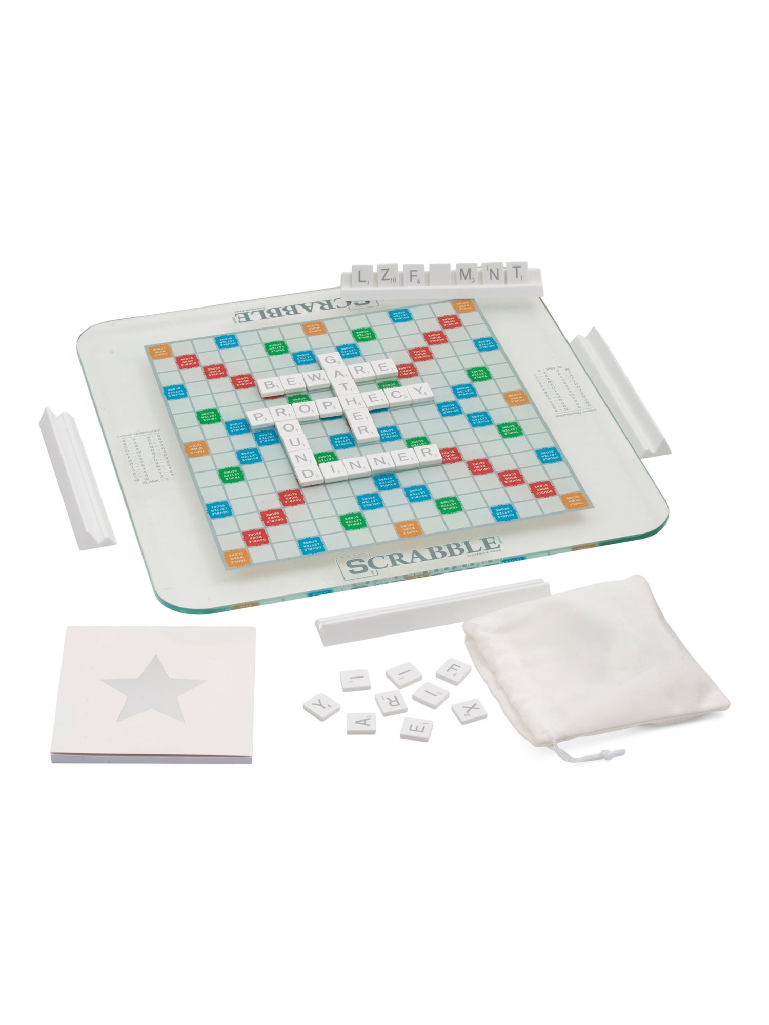 Scrabble Glass Game - Dealperx