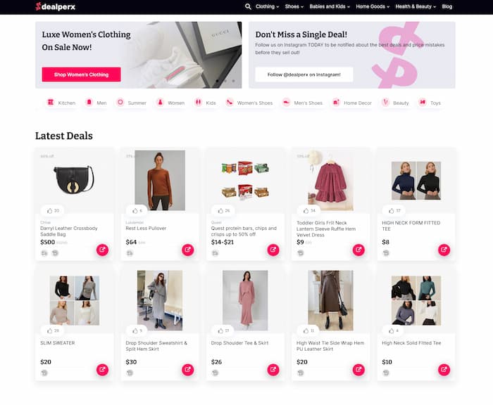 Best Women's Clothing Deals and Sales April 2026 | Dealperx