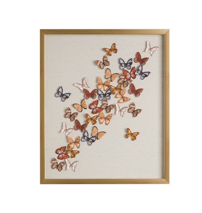 Sale on COLLEEN KARIS 20x24 Multi-butterfly Romantic Shadowbox Wall Art