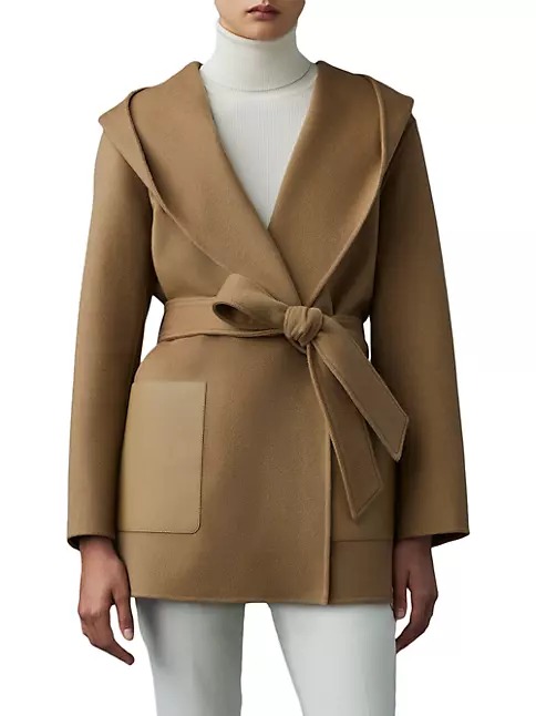 Sale on Mackage Azra Wool Wrap Jacket